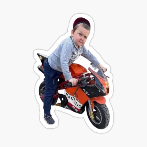 "Hasbulla Motobike Rider" Sticker for Sale by AyoubFt | Redbubble