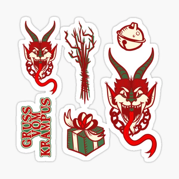 Paper & Party Supplies Krampus Sticker Paper Bumper Stickers etna.com.pe