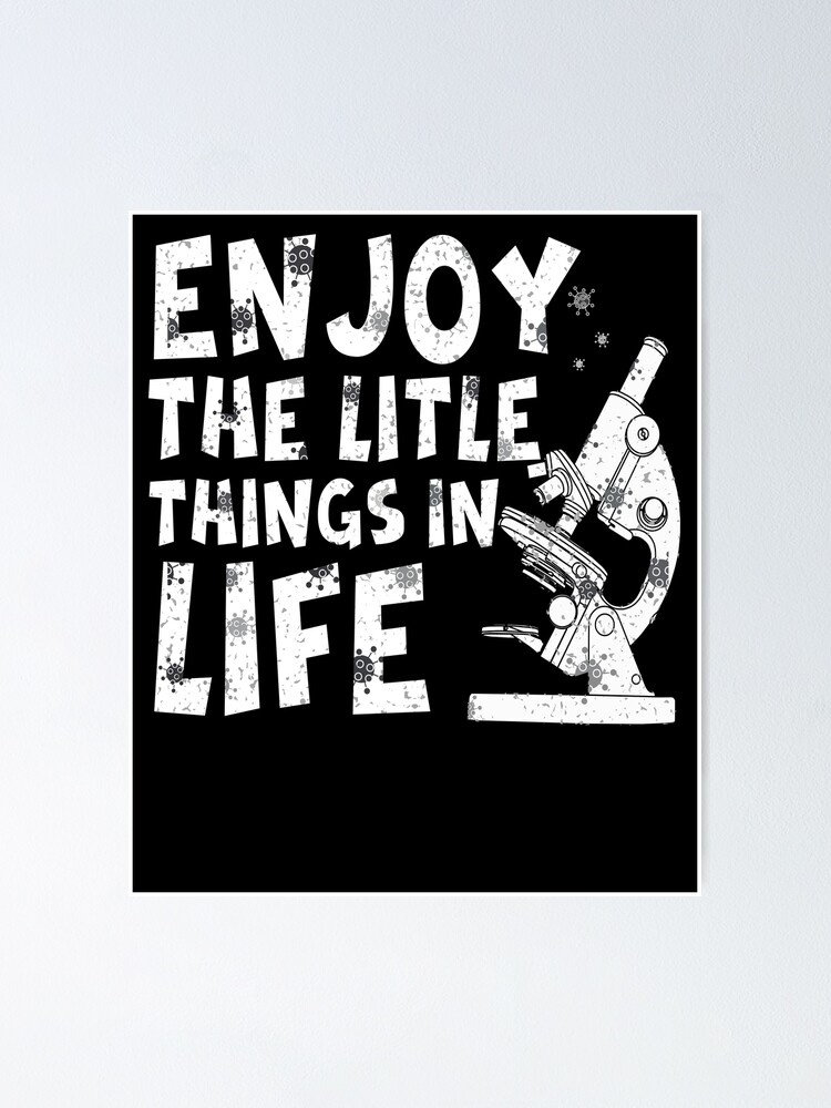 "funny microscope, microbiologists biology nerd science lab " Poster ...