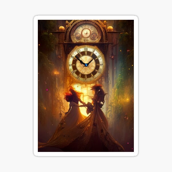 "Magical Clock" Sticker for Sale by CelestialMists | Redbubble