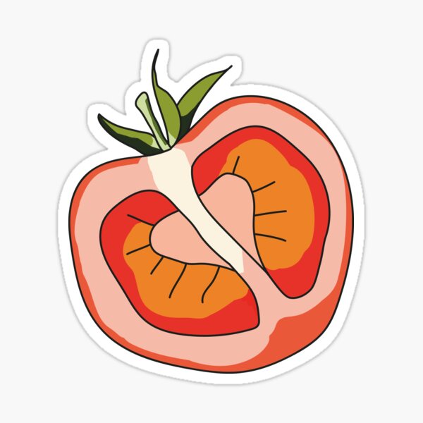 "tomato" Sticker for Sale by -vage- | Redbubble