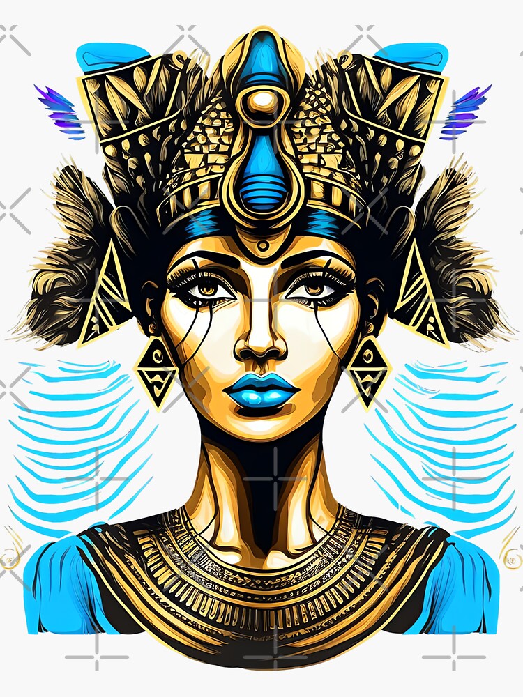 "Egyptian Queen Cleopatra" Sticker for Sale by ornate-design | Redbubble