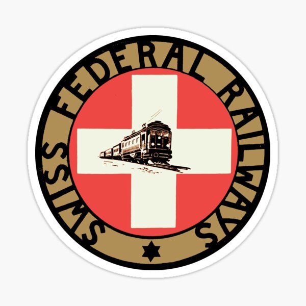 "Swiss Federal Railways - SBB" Sticker for Sale by LuckyIrish | Redbubble