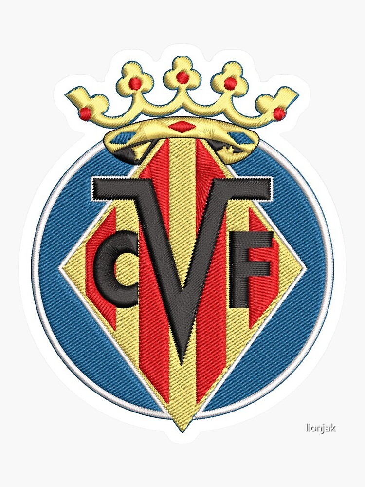 "Villarreal CF Embroidery" Sticker for Sale by lionjak | Redbubble