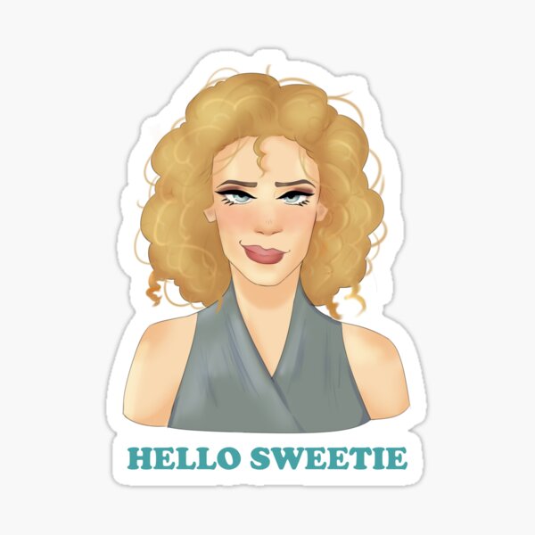"Hello Sweetie" Sticker for Sale by IntrovertedArts | Redbubble