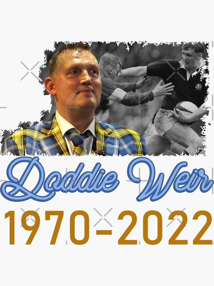 "Doddie Weir-RUGBY-RIP" Sticker for Sale by Cotton4u | Redbubble