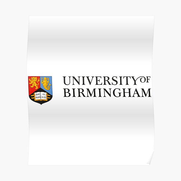 "The University of Birmingham " Poster for Sale by StudioJornees | Redbubble