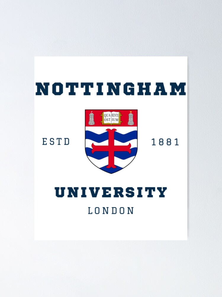 "University of Nottingham - Student " Poster for Sale by StudioJornees ...