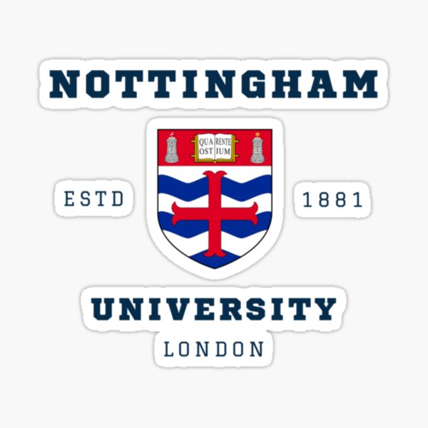 "University of Nottingham - Student " Sticker for Sale by StudioJornees ...