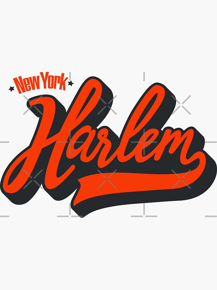 "New York Harlem - Harlem Logo - Harlem Manhattan" Sticker by Boogosh ...