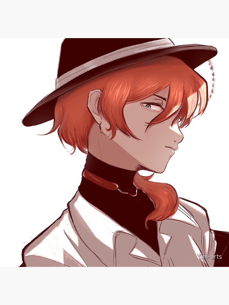 "Nakahara Chuuya (BSD)" Sticker for Sale by Chi-arts | Redbubble
