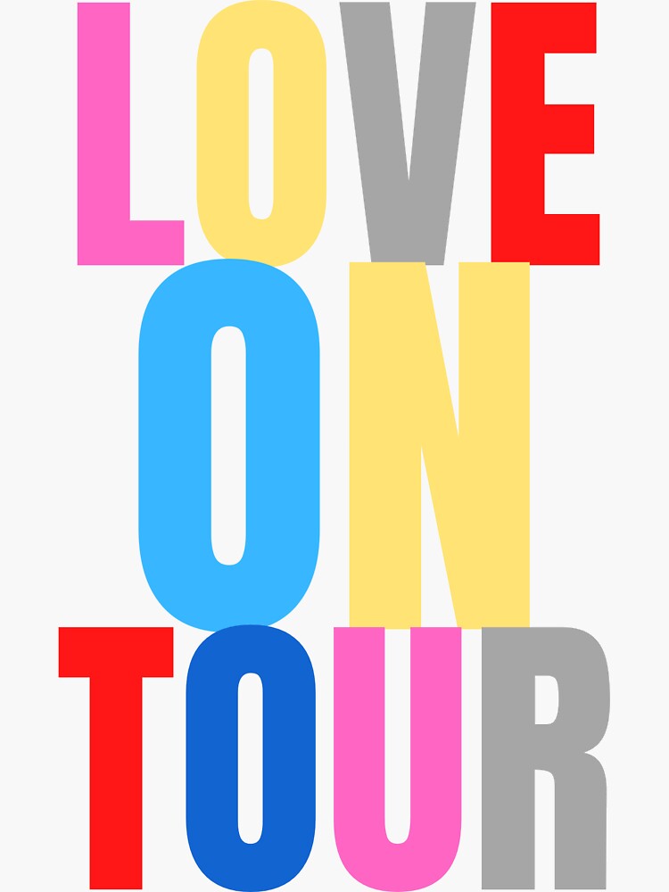 "Harry Styles Love on Tour" Sticker for Sale by DivineandDandy | Redbubble