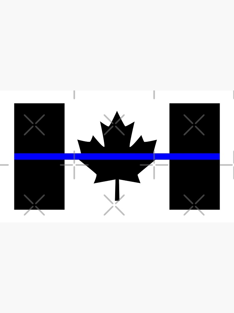 "A Canadian Thin Blue Line" Art Print by Garaga | Redbubble