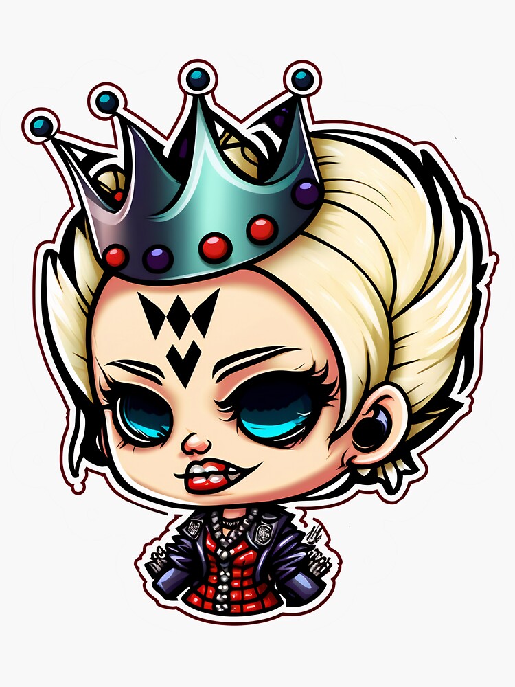 "Chibi Queen" Sticker for Sale by flowinglobe | Redbubble
