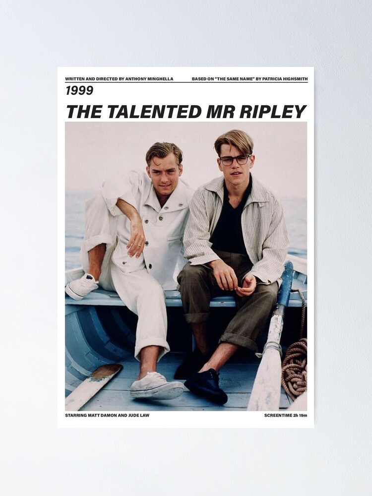 "THE TALENTED MR RIPLEY // movie poster" Poster for Sale by 33ll ...