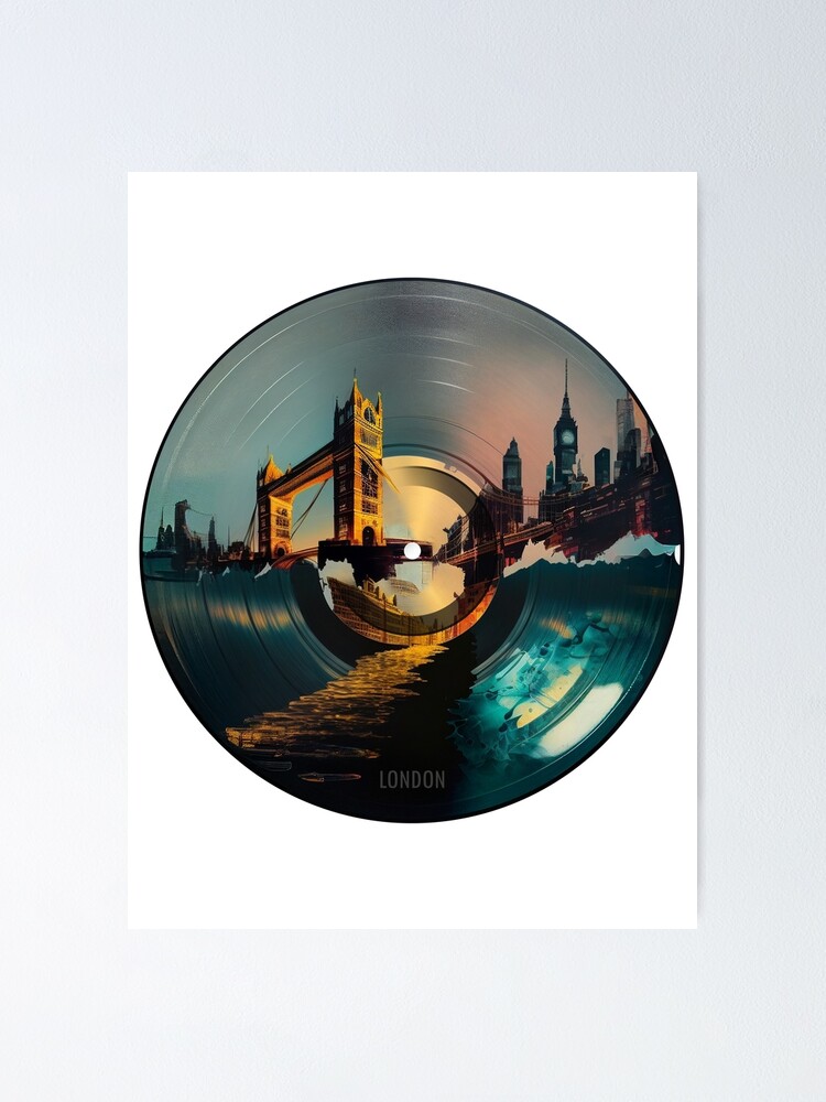 "Vinyl Record - London Bridge" Poster for Sale by Bondoboxy | Redbubble