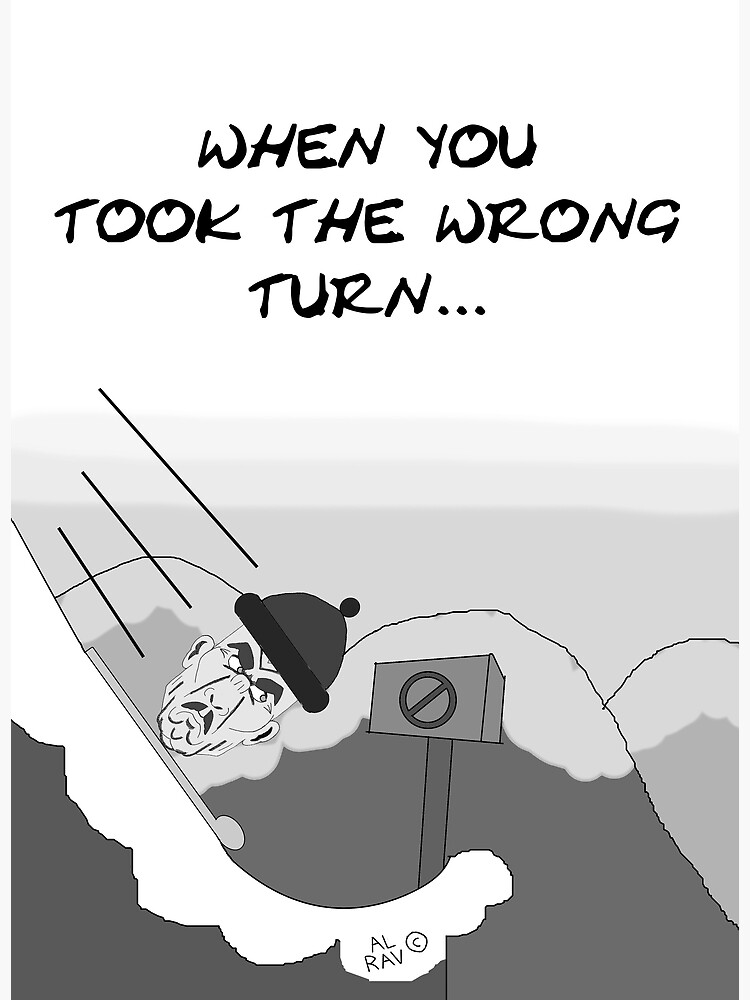 Póster «Frustrado Sr. Moustachu: cuando tomaste el camino equivocado ...