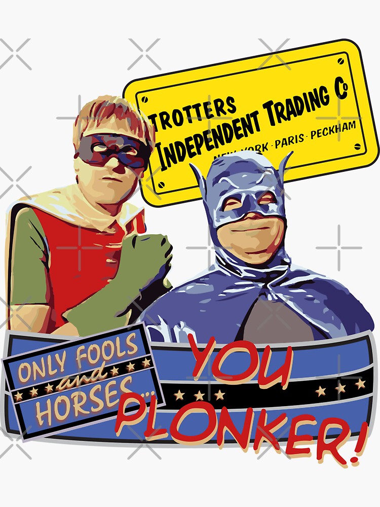 "Rodney and Del Boy You Plonker illustration with Trotters sign ...