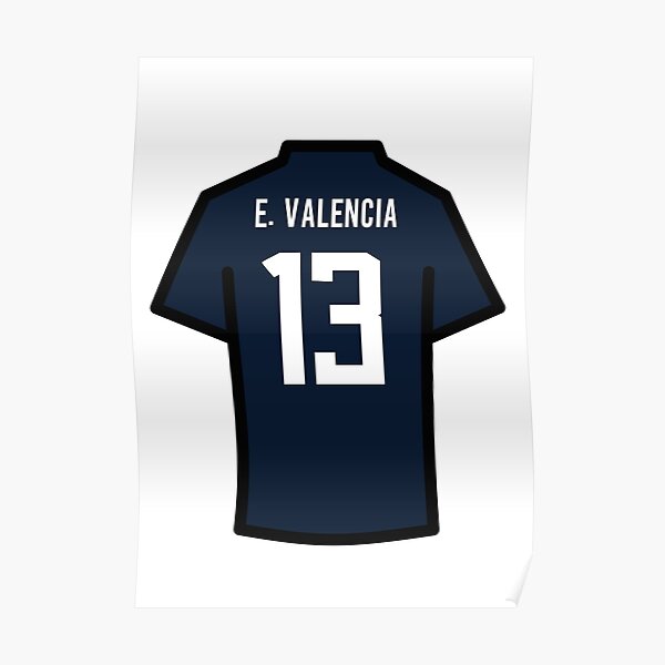"Valencia #13 ECU Blue 22 Football Jersey" Poster for Sale by ...
