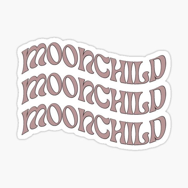 "Moon Child" Sticker for Sale by texttoexspress | Redbubble