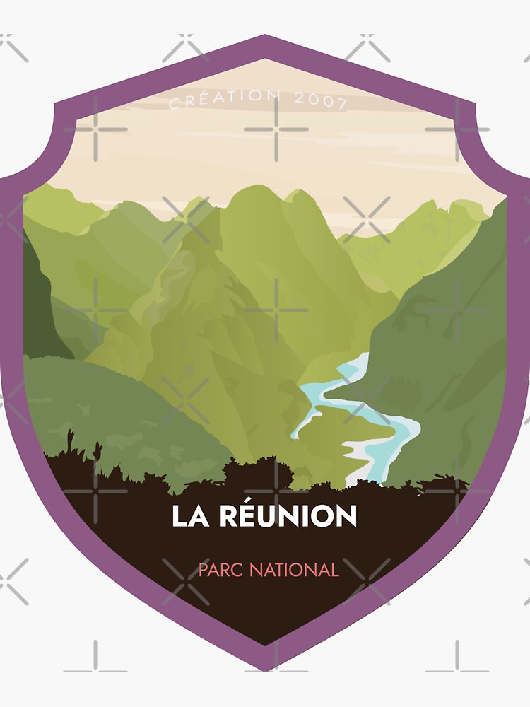 "Parc national de La Réunion (France)" Sticker for Sale by rapazdesigns ...