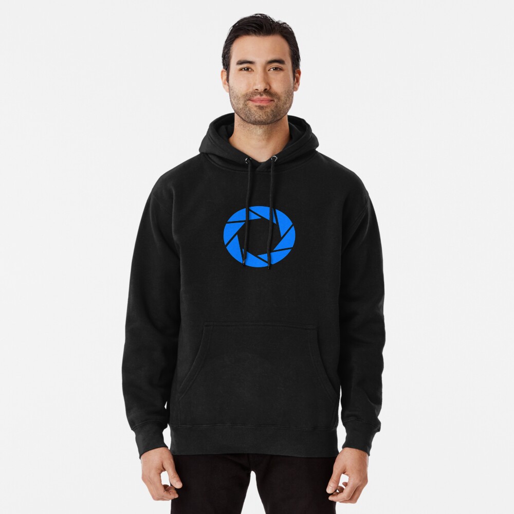"Aperture Science · Blue Emblem" Pullover Hoodie for Sale by ...