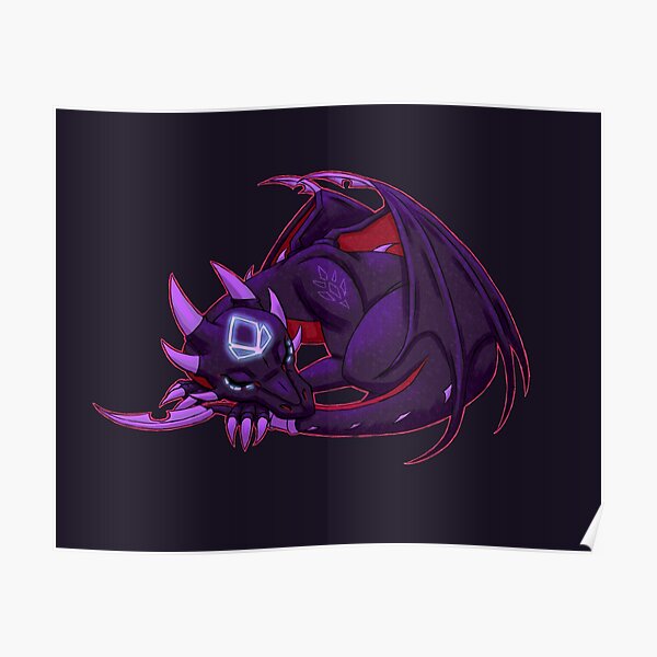 "Sleeping Dragon Cynder Red Border Varient " Poster for Sale by ...