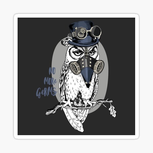 "Don't panic, Dr. Owl # 9" Sticker for Sale by VoodooStore | Redbubble