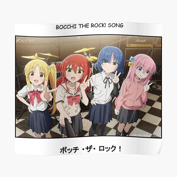 "Bocchi the rock Design" Poster for Sale by Pengun | Redbubble