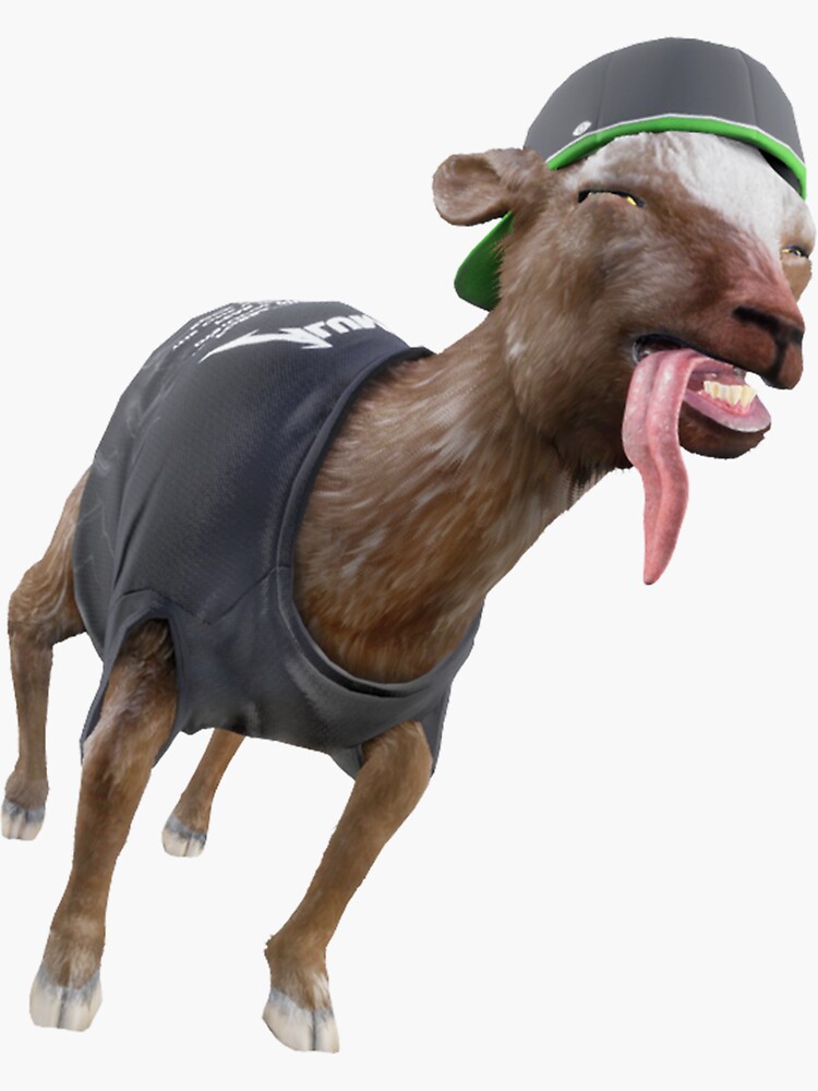 "Goat simulator " Sticker for Sale by USAPRIDE22 | Redbubble