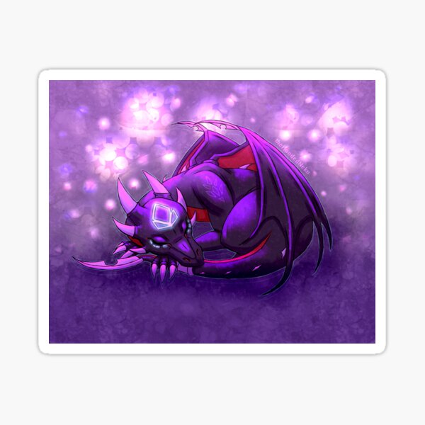 "Sleeping Dragon Cynder Background Varient " Sticker for Sale by ...