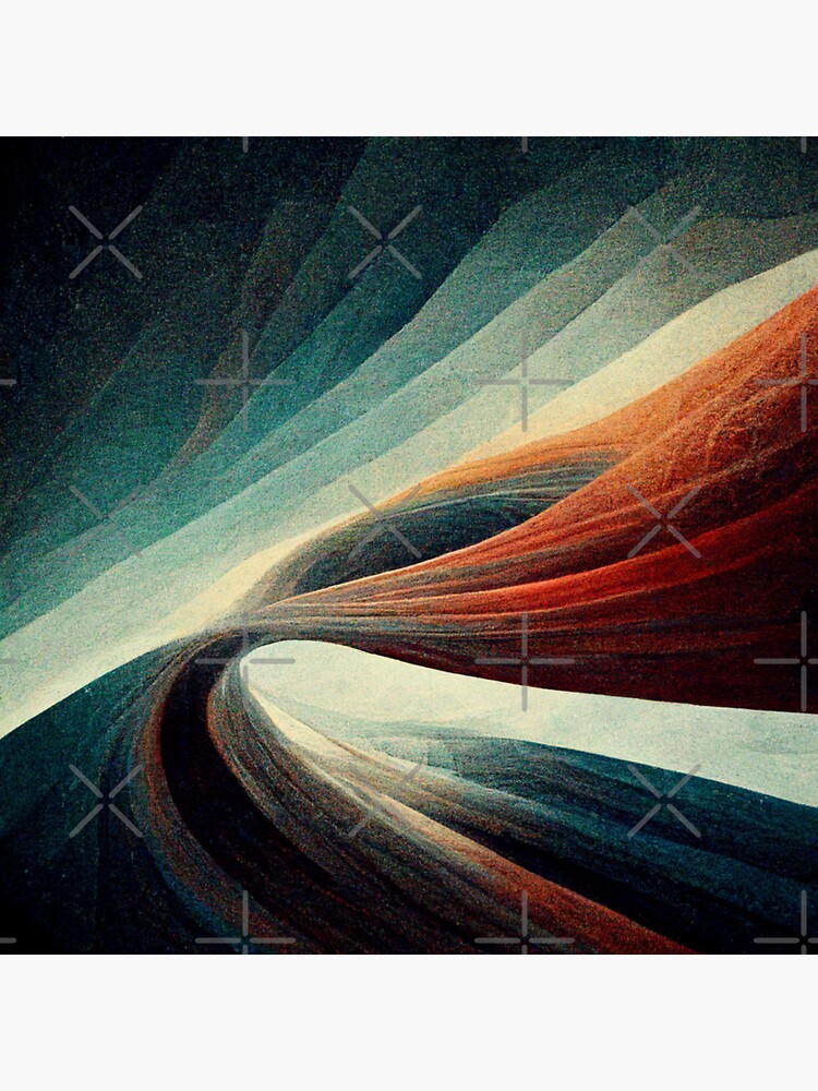 "A Stunning Multi-Colored Wavy Vision of Layered Abstract Artwork ...