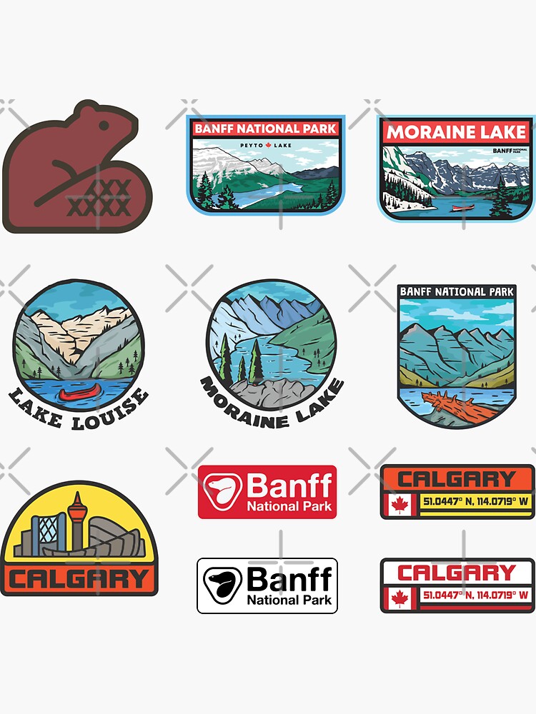 "The Alberta Pack One" Sticker for Sale by WhimzyArts | Redbubble