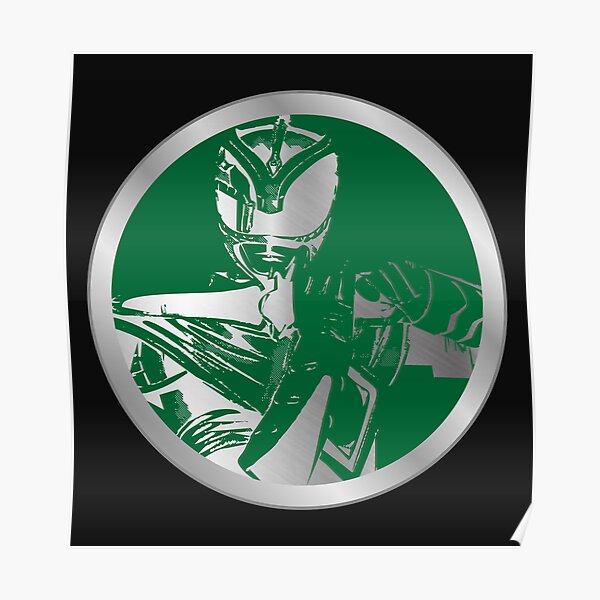 "Green ranger metal logo" Poster for Sale by GejeDesign | Redbubble