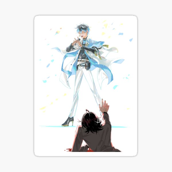 "Ike Eveland and Vox Akuma Luxiem " Sticker for Sale by kiadmiand55 ...