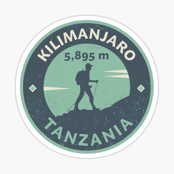 "Mount Kilimanjaro" Sticker for Sale by studio838 | Redbubble