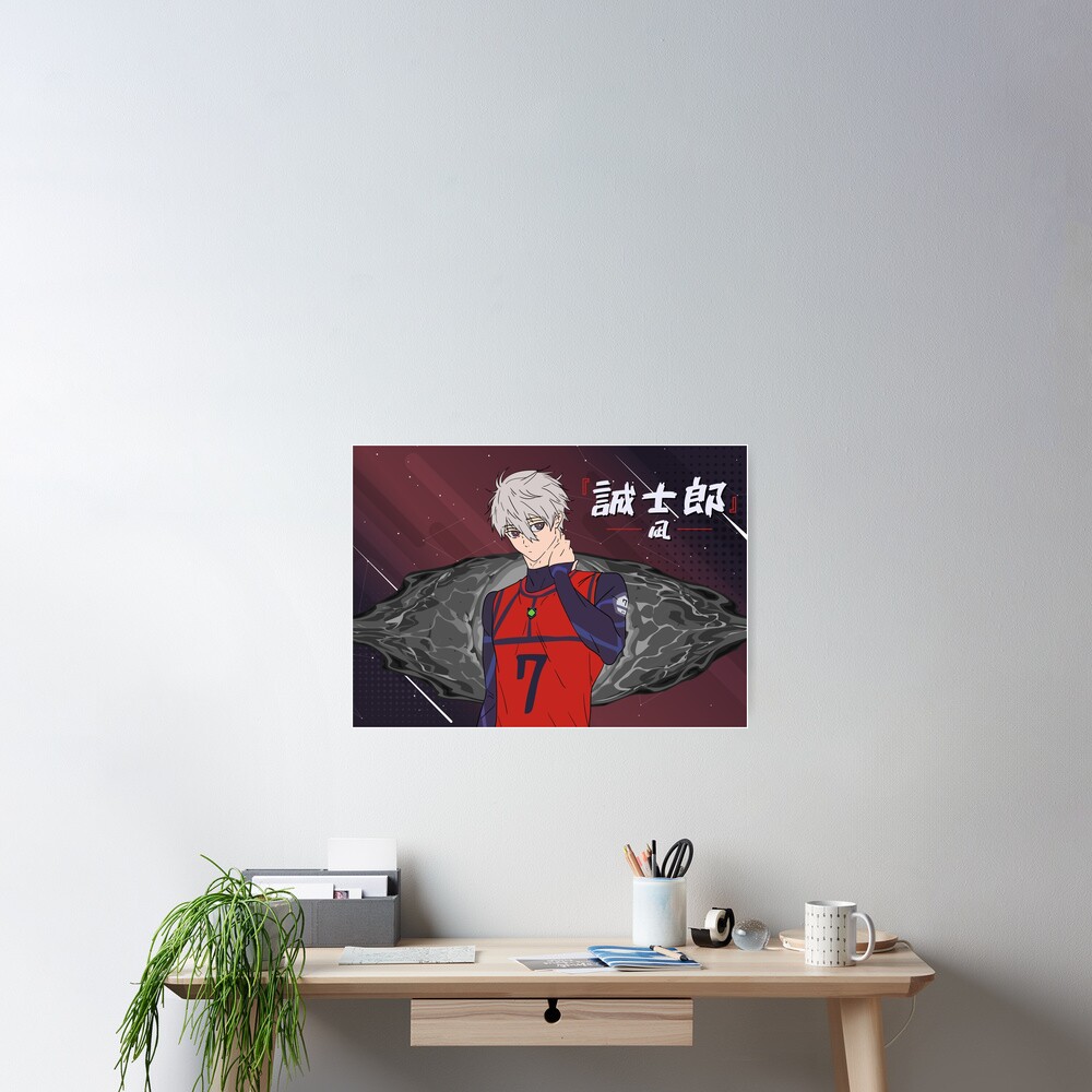 "Blue Lock | Seishiro Nagi Red Team Skyness" Poster for Sale by ...