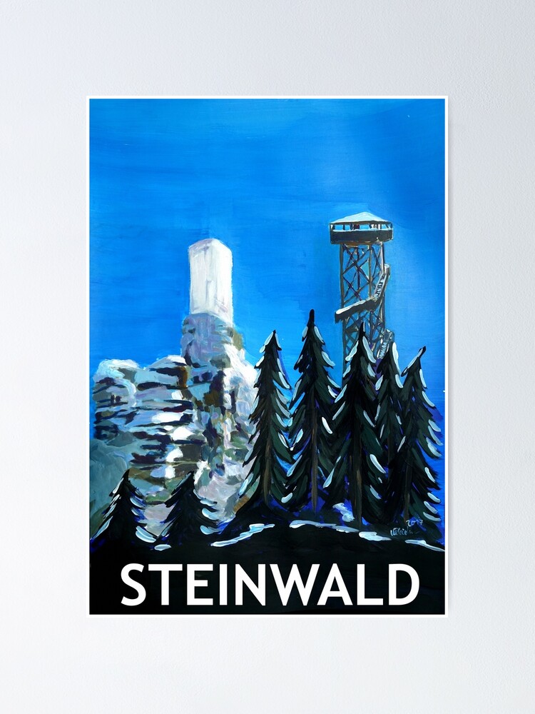 "Steinwald Retro Poster - Stonewood Upper Palatinate Tower with ...