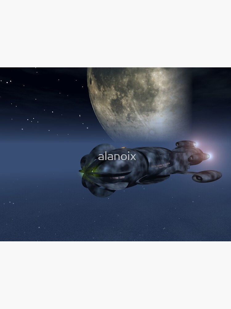 "Interstellar Freighter" Sticker for Sale by alanoix | Redbubble