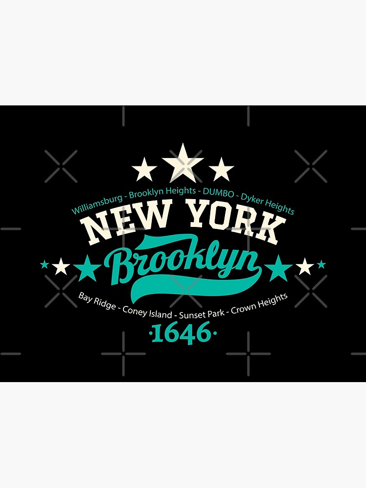 "New York Brooklyn, Brooklyn lettering, Brooklyn logo" Poster for Sale ...