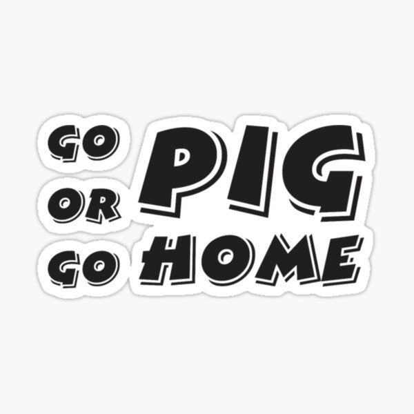 "Go pig style" Sticker for Sale by VoineTiun | Redbubble