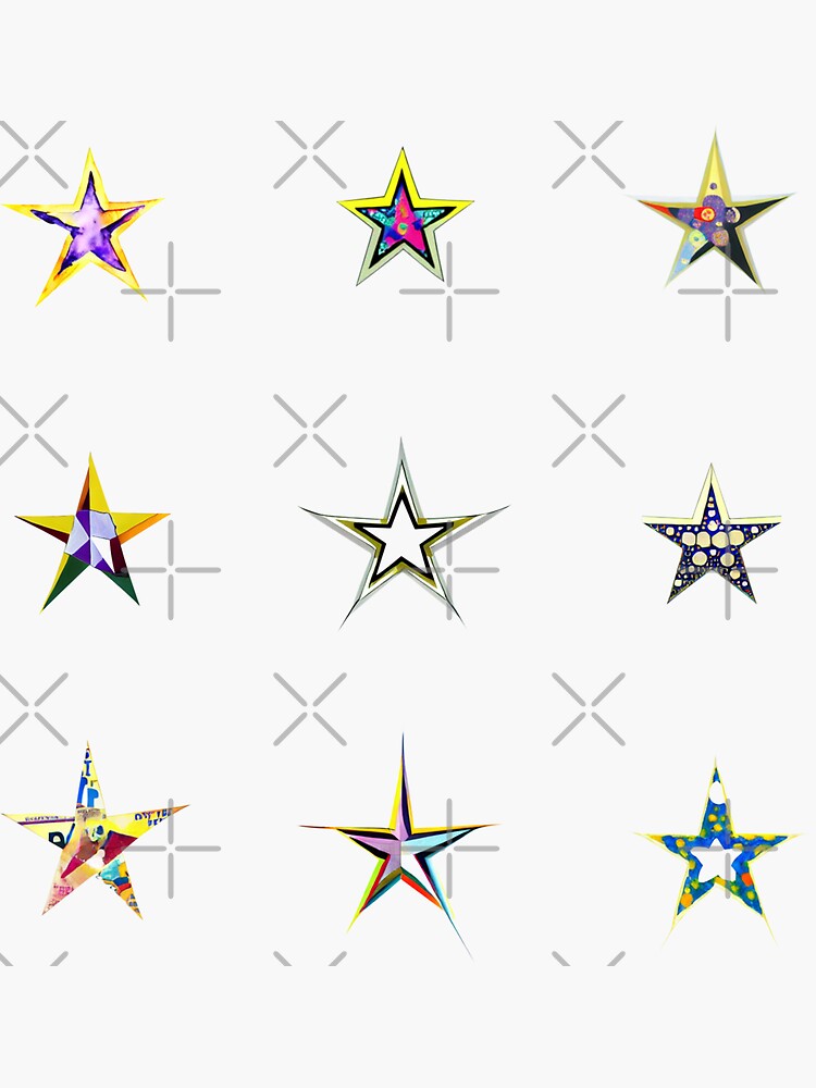 "Stars: Super Star " Sticker for Sale by EBotto1 | Redbubble