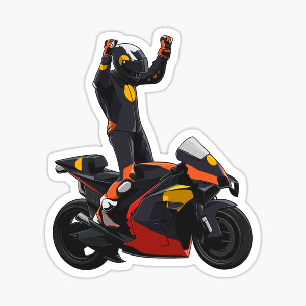"MotoGP KTM realistic style" Sticker for Sale by MotorcycleLove | Redbubble