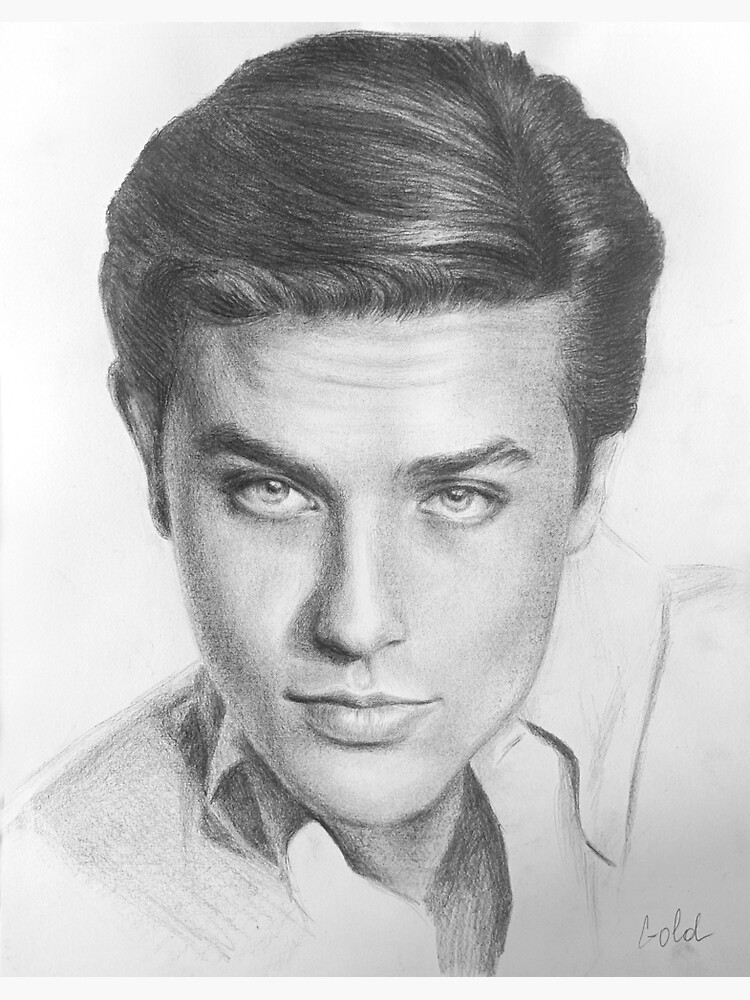 "Alain Delon" Sticker for Sale by GoldsteinART | Redbubble