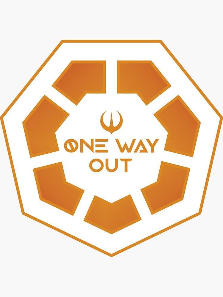 "One Way Out" Sticker for Sale by tuffacton | Redbubble