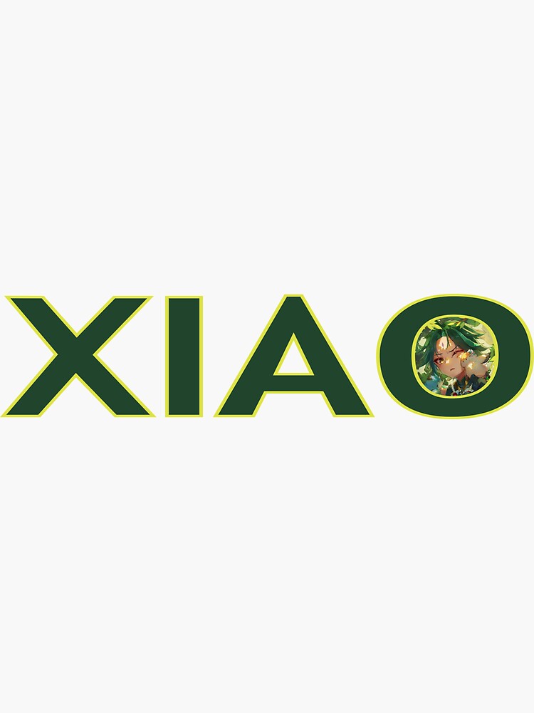 "XIAO (on Dk. Green)" Sticker for Sale by PawsitiveMum3 | Redbubble