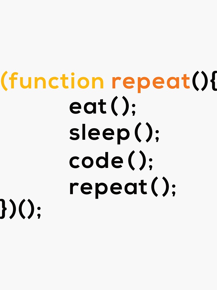 Eat Sleep Code Computer Science Coding Programming Coder Funny Programmer Sticker For Sale By