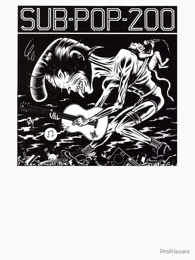 "Worn by Kurt Cobain - Nirvana Sub-Pop-200 T-shirt" T-shirt for Sale by ...