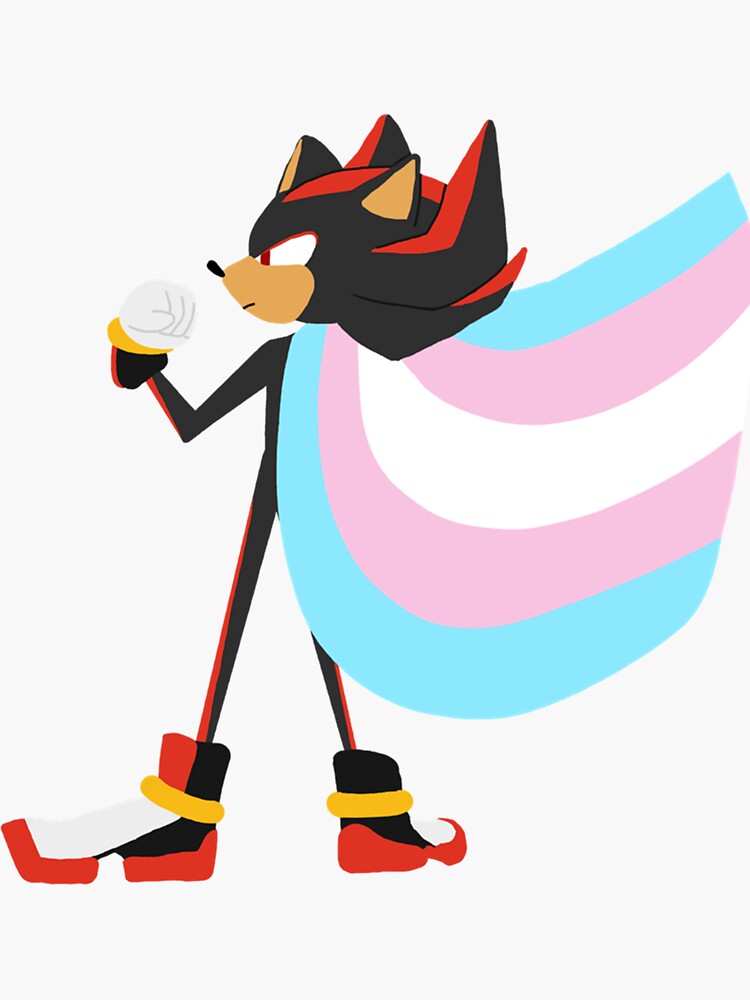 "Trans Flag Shadow " Sticker for Sale by smiletrims | Redbubble