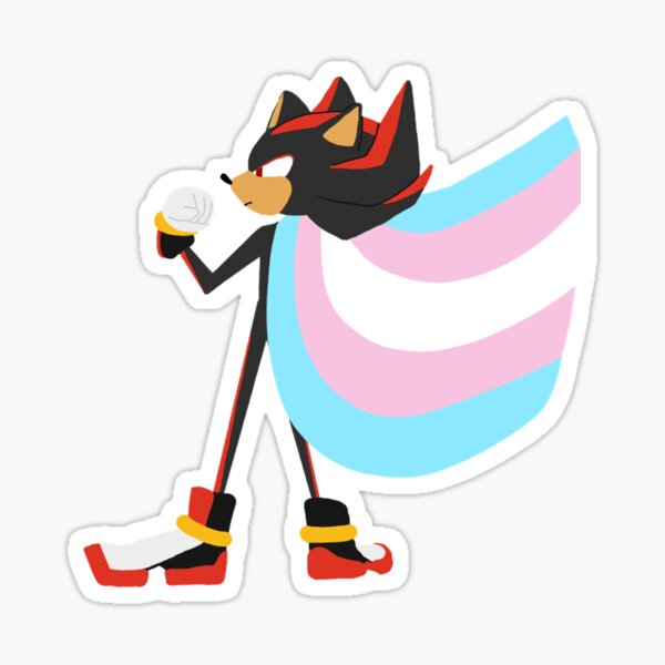 "Trans Flag Shadow " Sticker for Sale by smiletrims | Redbubble